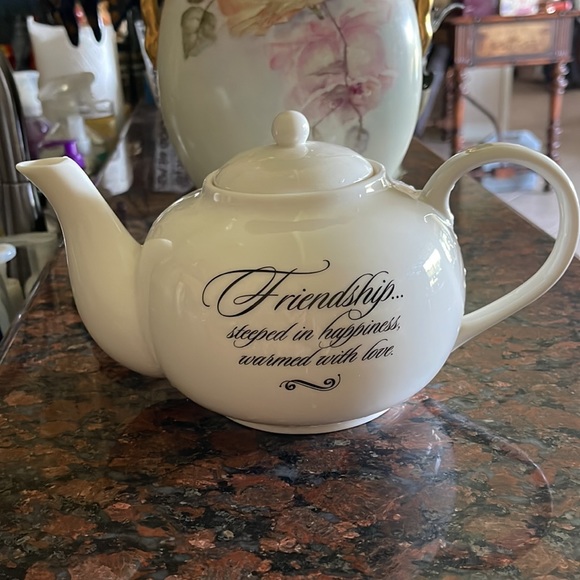 Thailand | Other | Friendship Tea Pot Black And White 7 By 6 From The ...